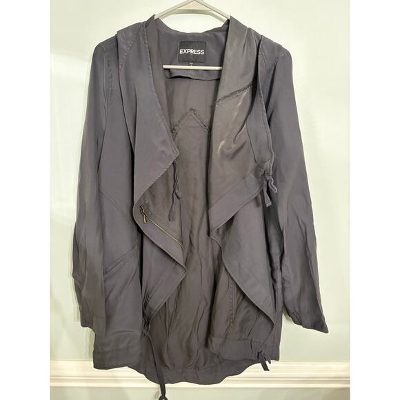 Express | Jackets & Coats | Express Womens Long Draped Anorak Jacket ...